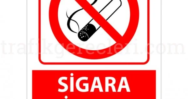 Sigara İçmek Yasaktır Uyarı Levhası 25x35 cm - U01080