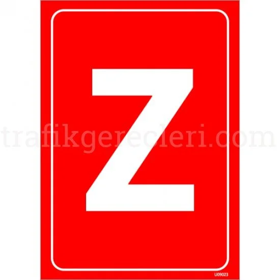 Z Levhası 25x35 cm - U09023