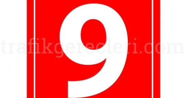 9 Levhası 25x35 cm - U09032